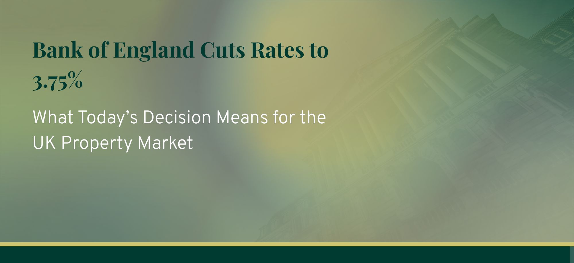 Bank of England Cuts Rates to 3.75%- Lansdowne Law